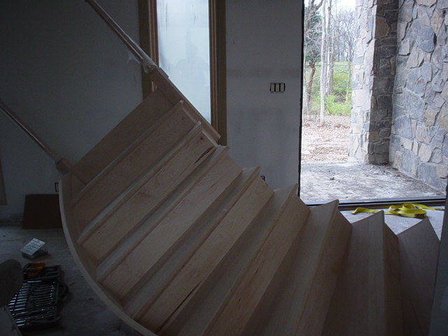 Two stacked 180 degree stairs - Fine Homebuilding