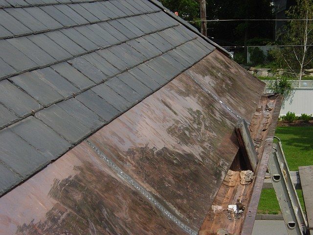 Boston gutter reline with copper - Fine Homebuilding