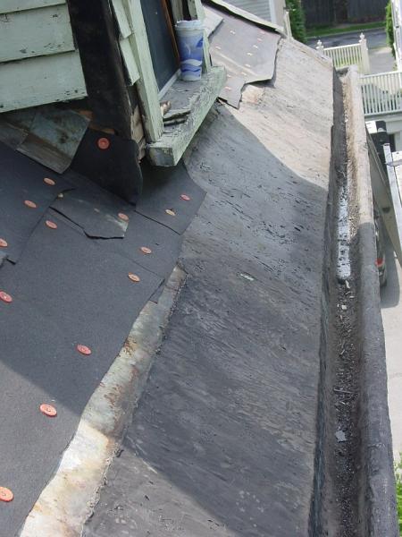 Boston gutter reline with copper - Fine Homebuilding