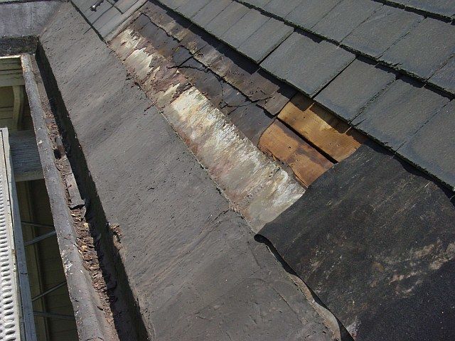 Boston gutter reline with copper - Fine Homebuilding