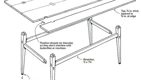 Joinery for Light, Sturdy Coffee Table - FineWoodworking
