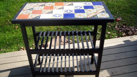 Tile top table - FineWoodworking