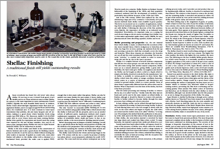 Shellac Finishing - FineWoodworking