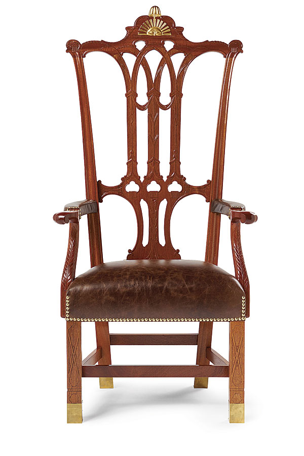 Rising Sun Mahogany Chair - FineWoodworking