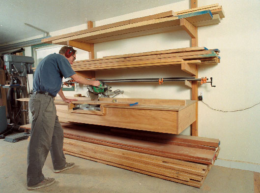 Stack and Saw Lumber on the Same Rack - FineWoodworking