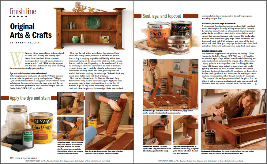 Five Steps to an Arts and Crafts Finish - FineWoodworking