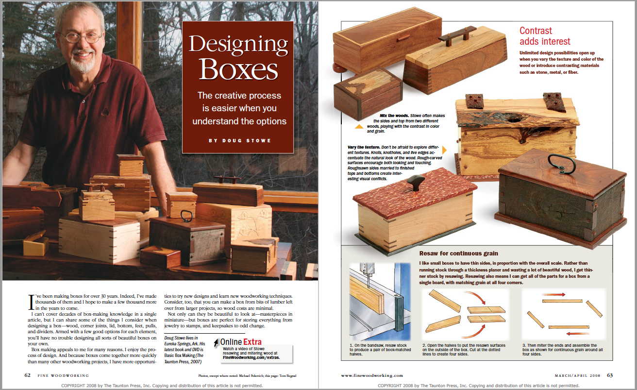 Designing Boxes - FineWoodworking