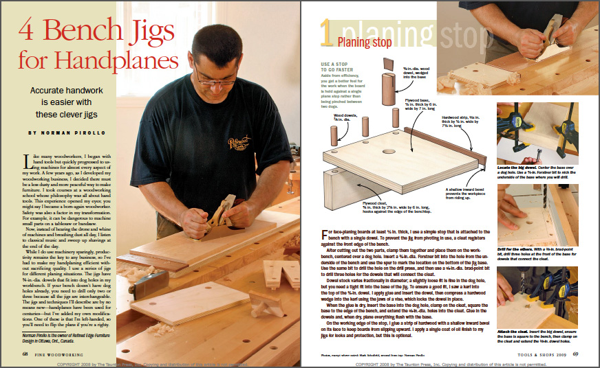 4 Bench Jigs for Handplanes - FineWoodworking