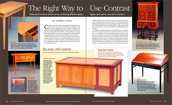The Right Way to Use Contrast - FineWoodworking