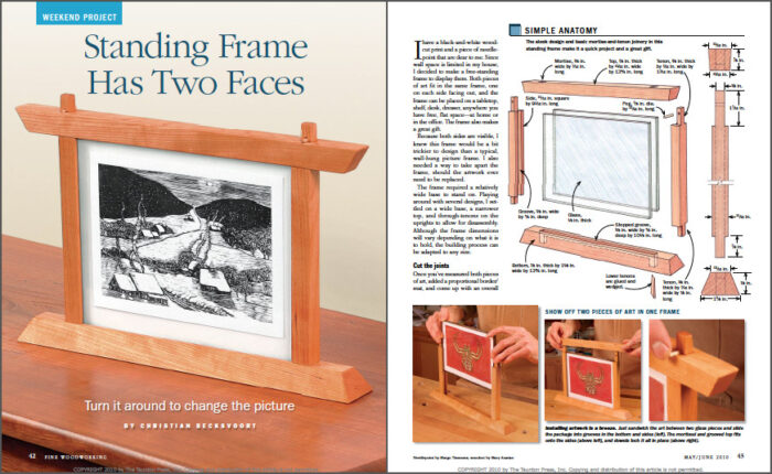 How to Make a Standing Picture Frame - FineWoodworking