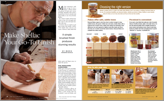 Make Shellac Your Go-To Finish - FineWoodworking