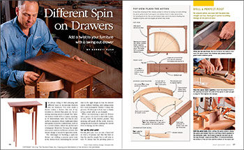 How to Build a Swing-Out Drawer - FineWoodworking