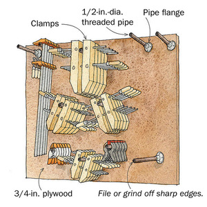 Easy Way to Carry and Store Spring Clamps - FineWoodworking