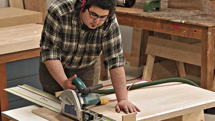 How To Make a Tracksaw Crosscut Table - FineWoodworking