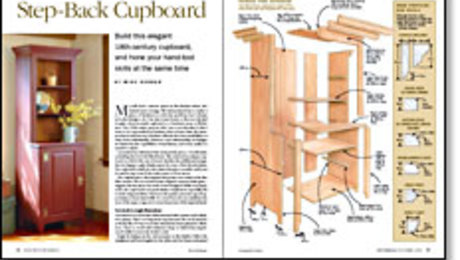 Step-Back Cupboard - FineWoodworking