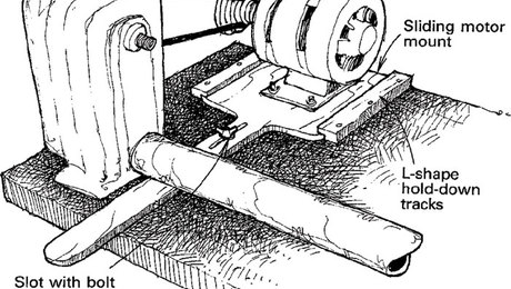 Sliding Motor Mount - FineWoodworking
