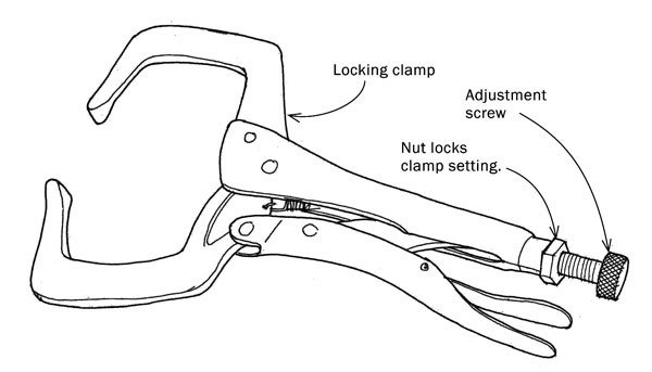 Nut Holds Setting on Locking Clamp - FineWoodworking