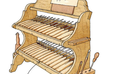 Carver’s Stand Holds 30 Gouges - FineWoodworking