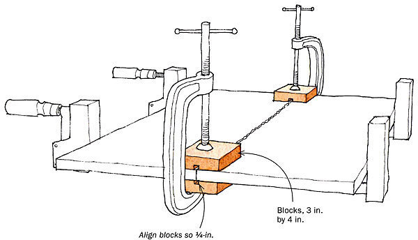 Grooved Clamping Blocks for Panel Glue-ups - FineWoodworking