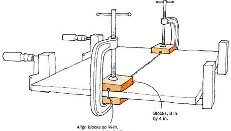 Grooved Clamping Blocks for Panel Glue-ups - FineWoodworking