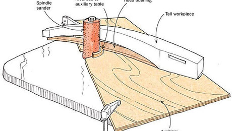 Make Duplicate Curves with a Spindle Sander - FineWoodworking