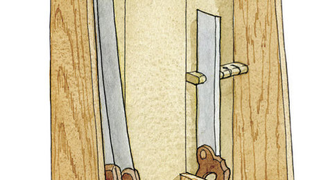 Convenient way to store handsaws - FineWoodworking