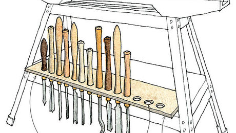 Handy Storage for Turning Tools - FineWoodworking