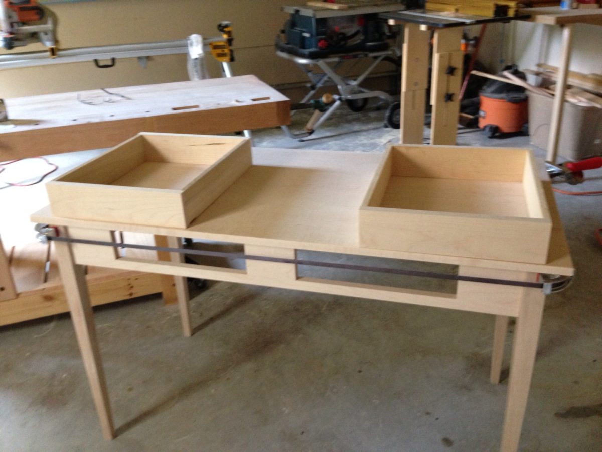 Curly Maple Desk - FineWoodworking