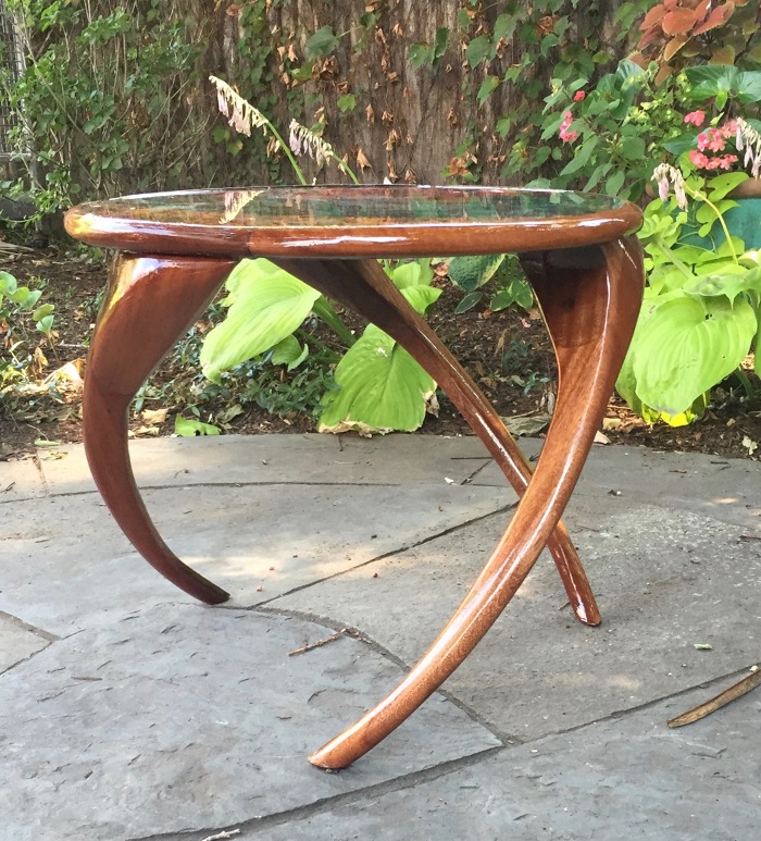 3 spiral legged outdoor side table - FineWoodworking