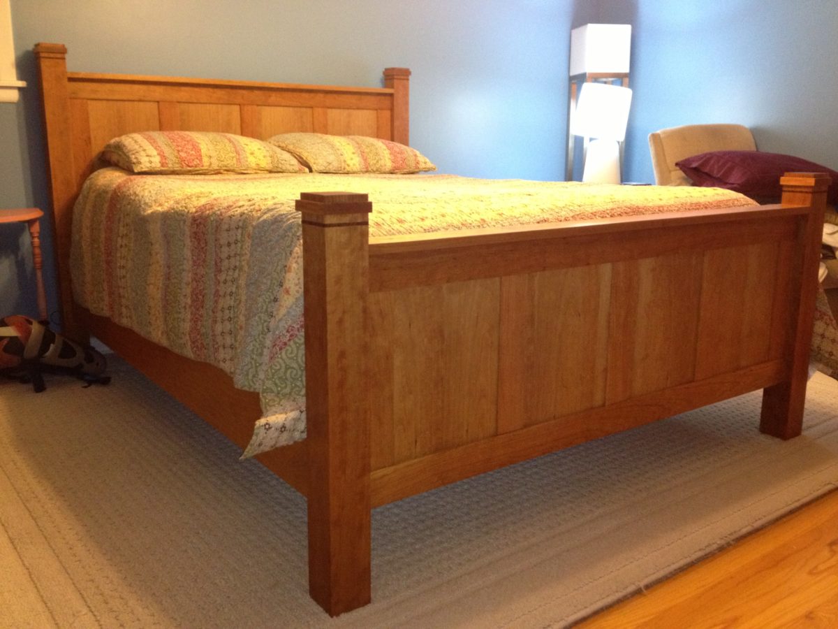Arts and Crafts inspired bed - FineWoodworking