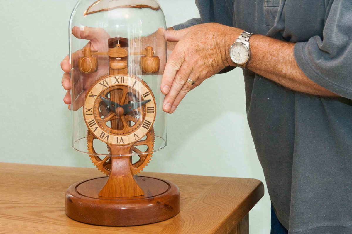 Glass Dome Wooden Clock - FineWoodworking