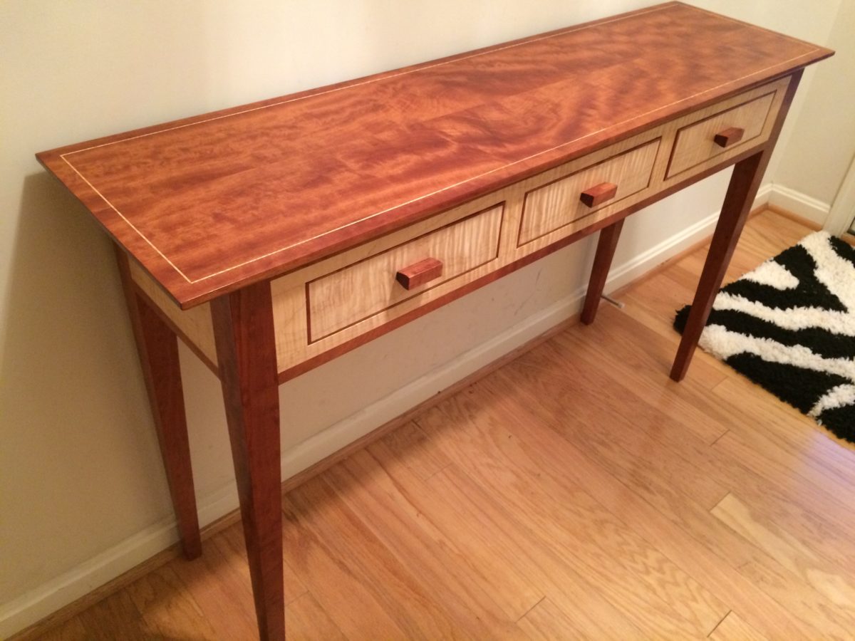 Figured Hall Table - FineWoodworking