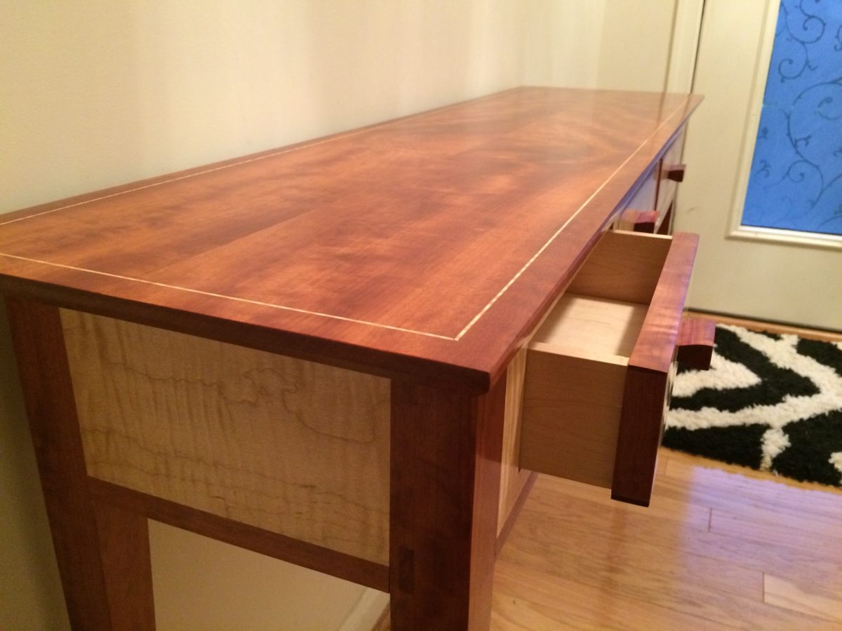 Figured Hall Table - FineWoodworking