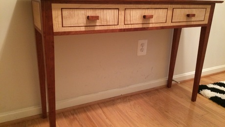 Figured Hall Table - FineWoodworking
