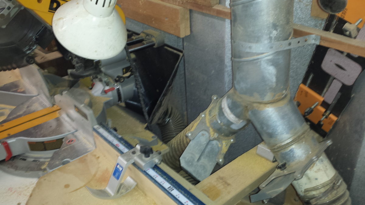 Dust collection, chop saw - FineWoodworking