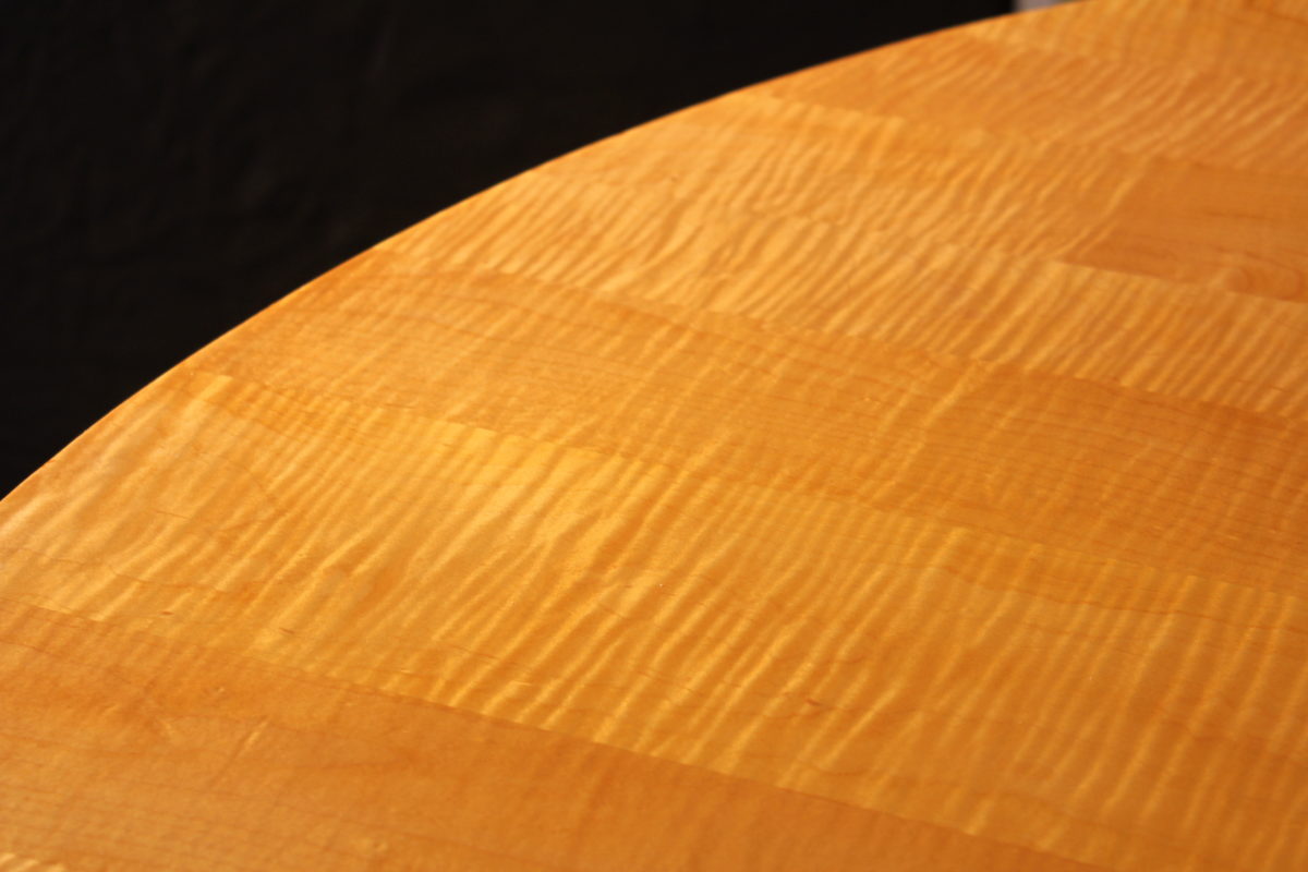 Curly Maple Round Dinette Table - FineWoodworking