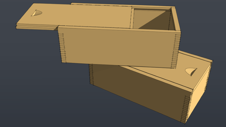 A Recessed Finger Pull on a Sliding Lid - FineWoodworking