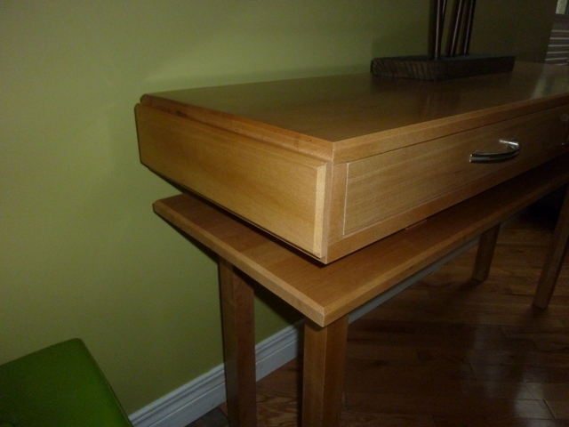 New console table for a living room - FineWoodworking