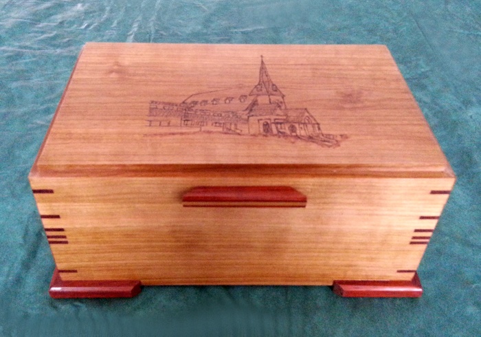 Box with local Church - FineWoodworking