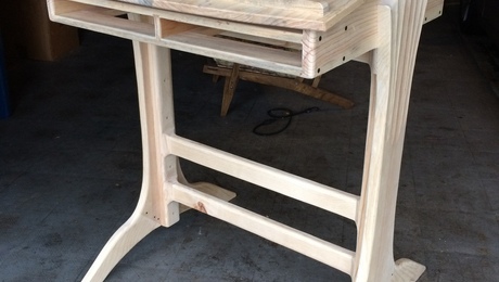 A Wooden Hinge for the Stand-up Desk - FineWoodworking