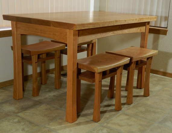 Eastern Style Table and Stools - FineWoodworking