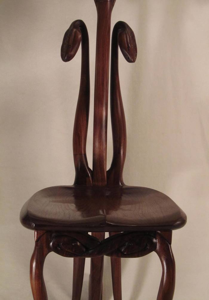 Snaker Style Walnut Decorative Hallway Chair - FineWoodworking