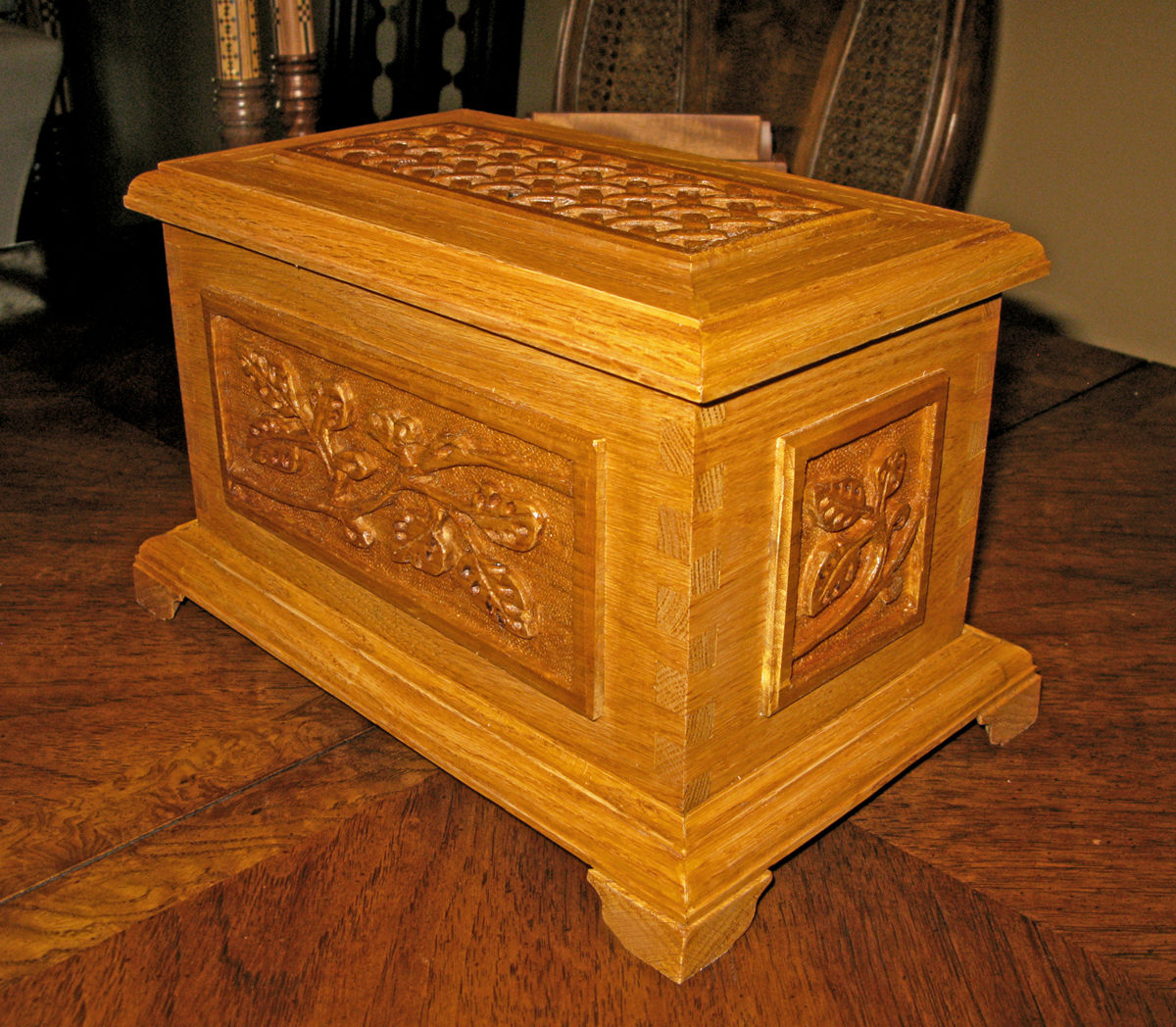 Tea Light Holder and Carved Box - FineWoodworking