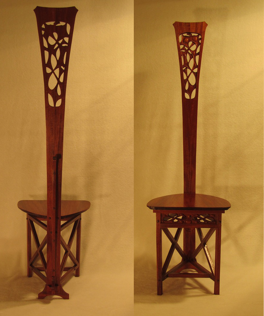 Charles Rohlfs 1898 Desk Chair Mahogany - FineWoodworking