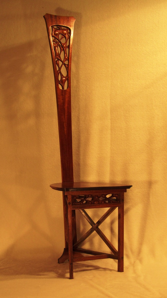 Charles Rohlfs 1898 Desk Chair Mahogany - FineWoodworking