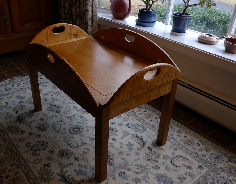 Tiger Maple Butler's Table - FineWoodworking
