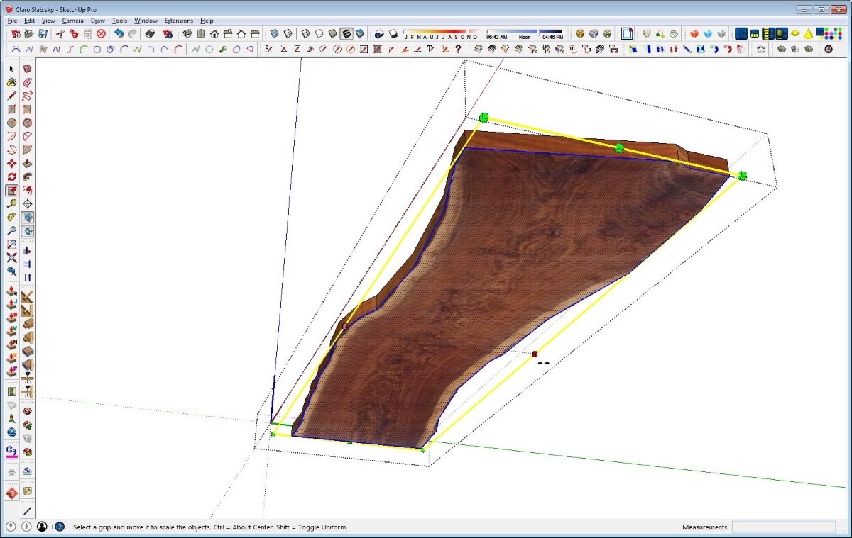 Drawing a Live Edge Slab - FineWoodworking