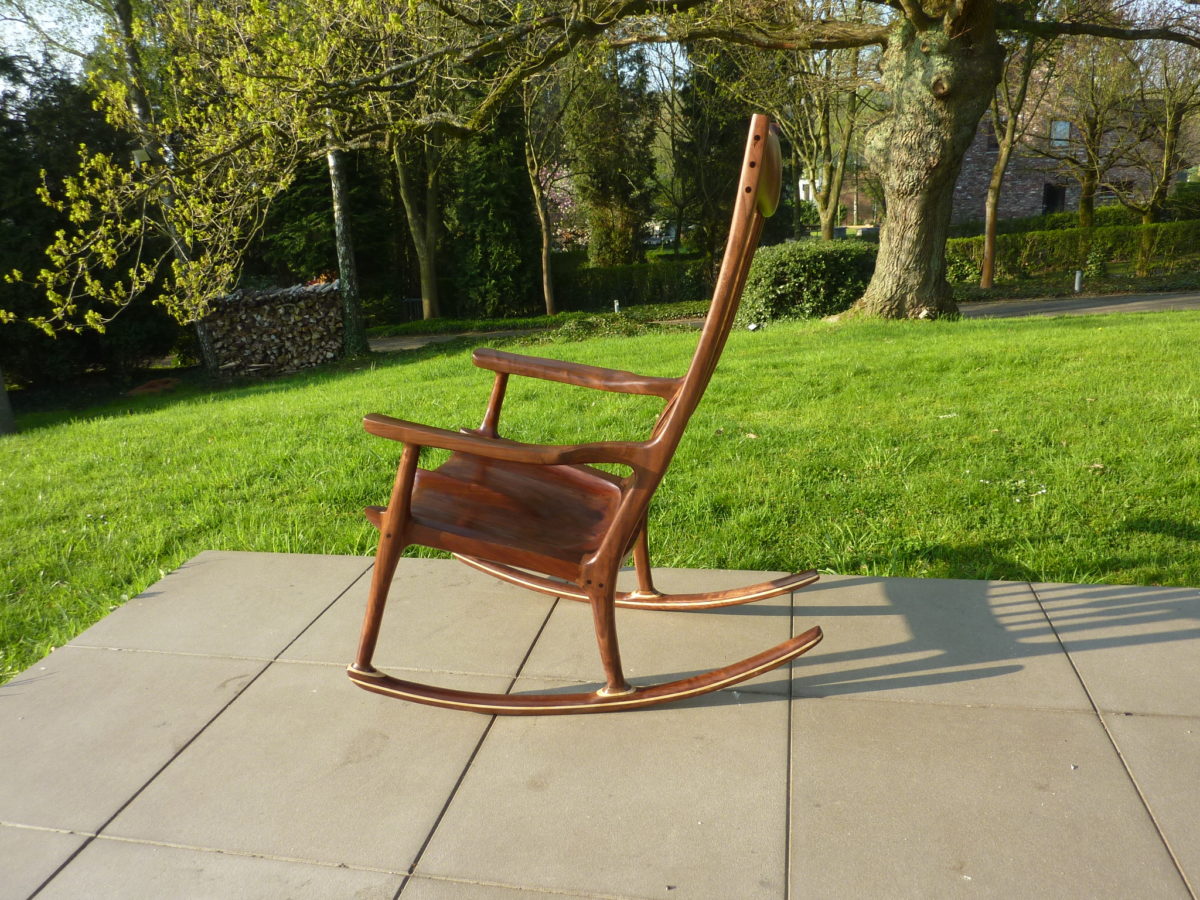 A short Maloof style rocking chair - FineWoodworking