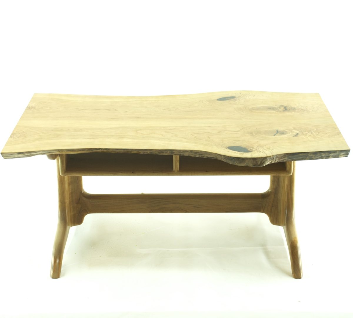 Live edge cherry slab coffee table - FineWoodworking