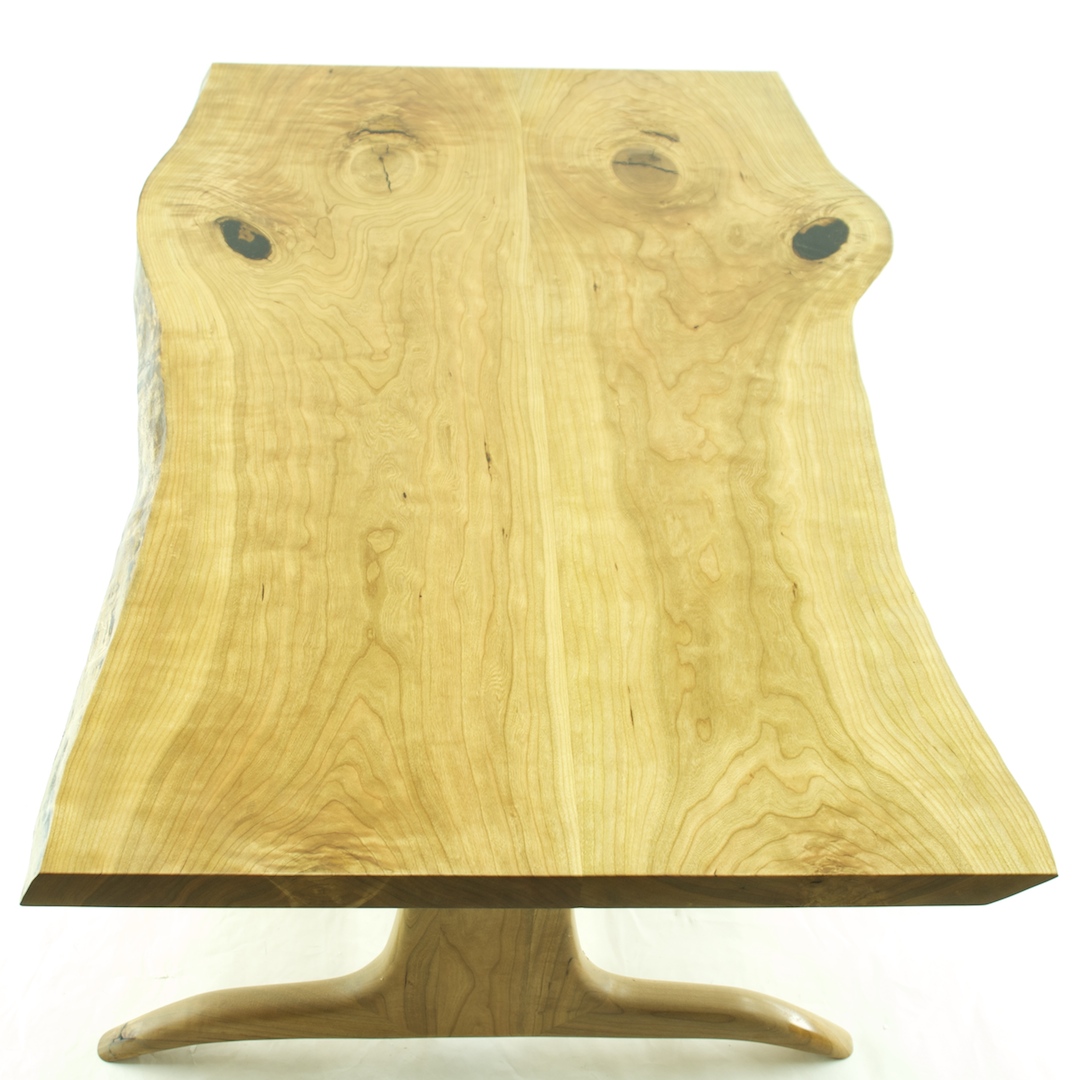 Live edge cherry slab coffee table - FineWoodworking